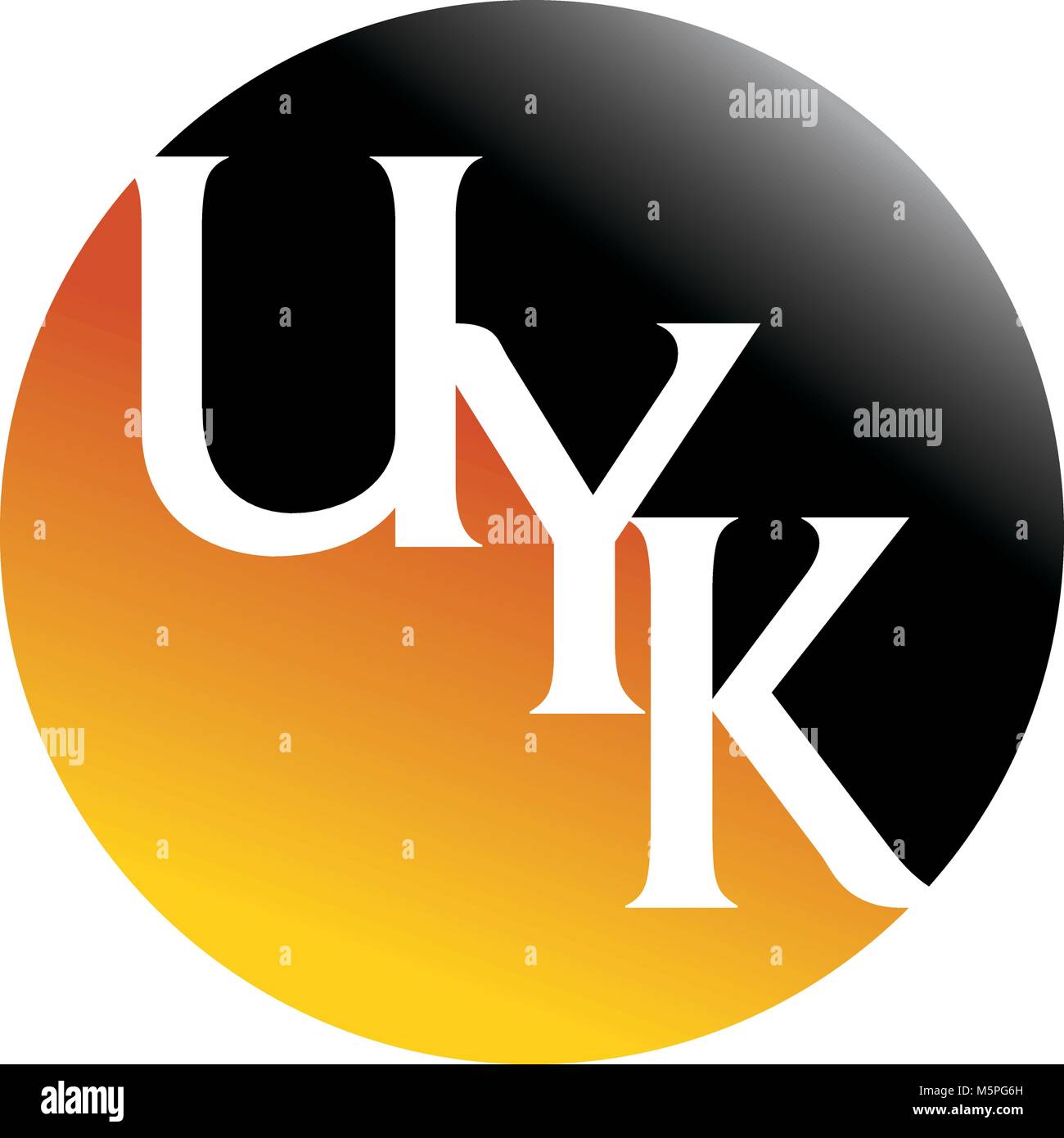 Letter UYK Modern Emblem Stock Vector Image & Art - Alamy