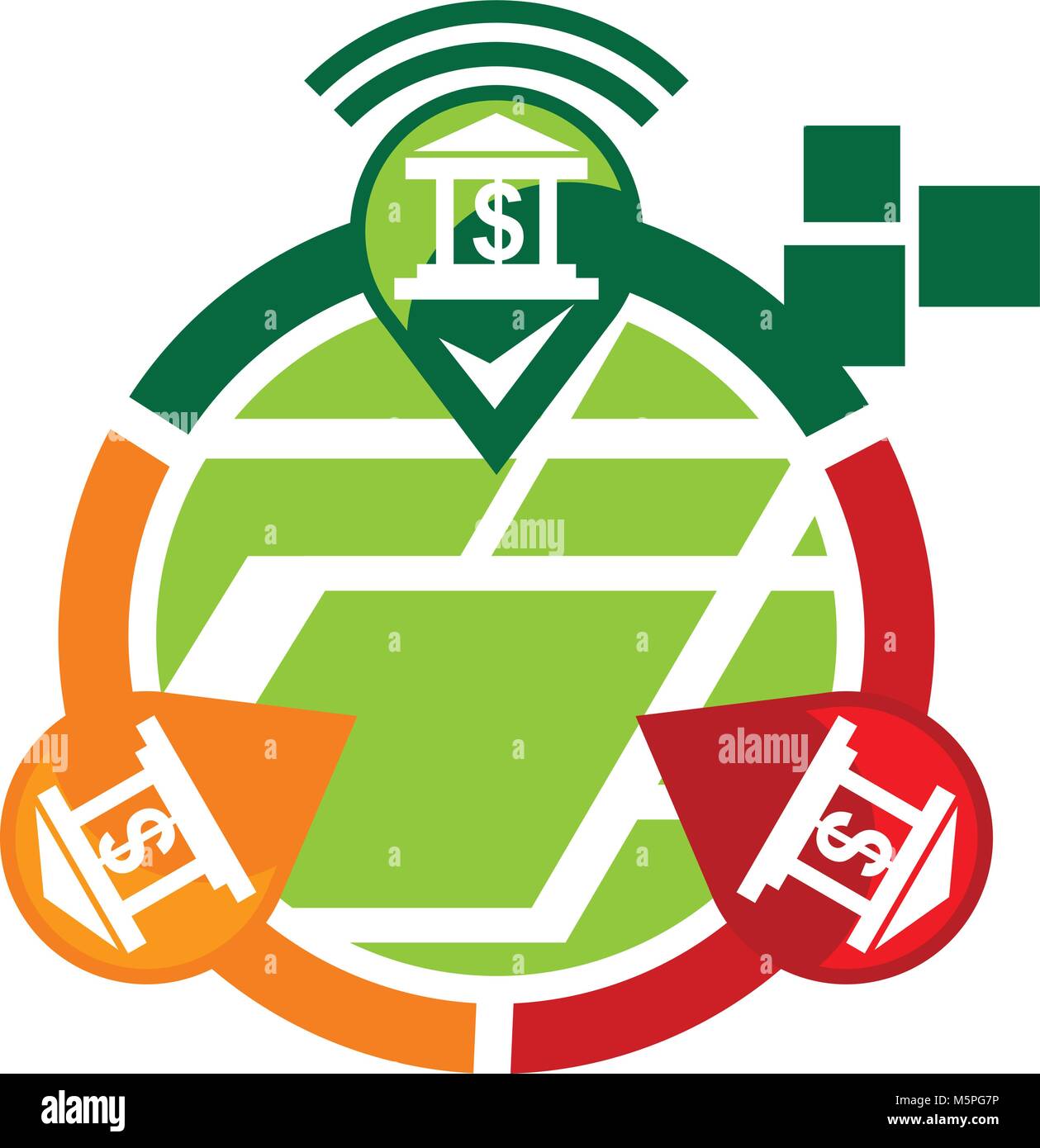 Business Map Network Stock Vector Image & Art - Alamy