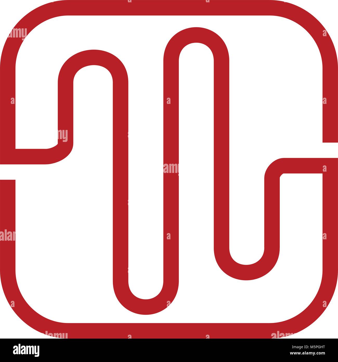 M letter audio icon hi-res stock photography and images - Alamy