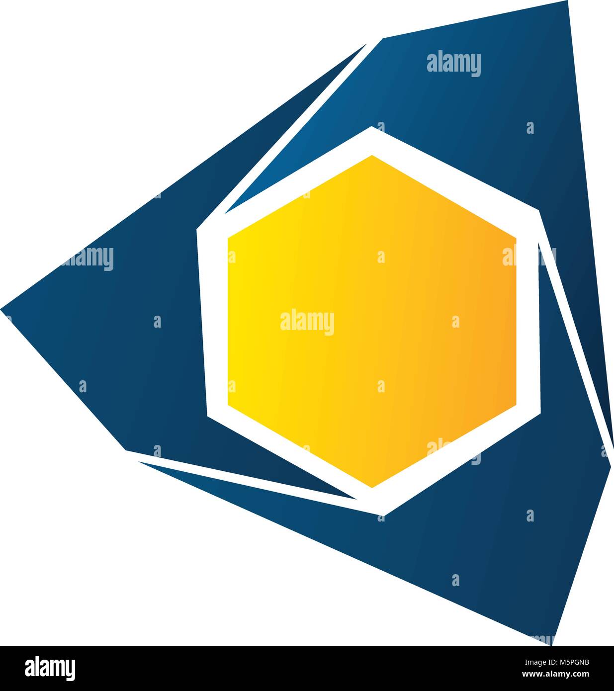 Heptagon logo Stock Vector Images - Alamy