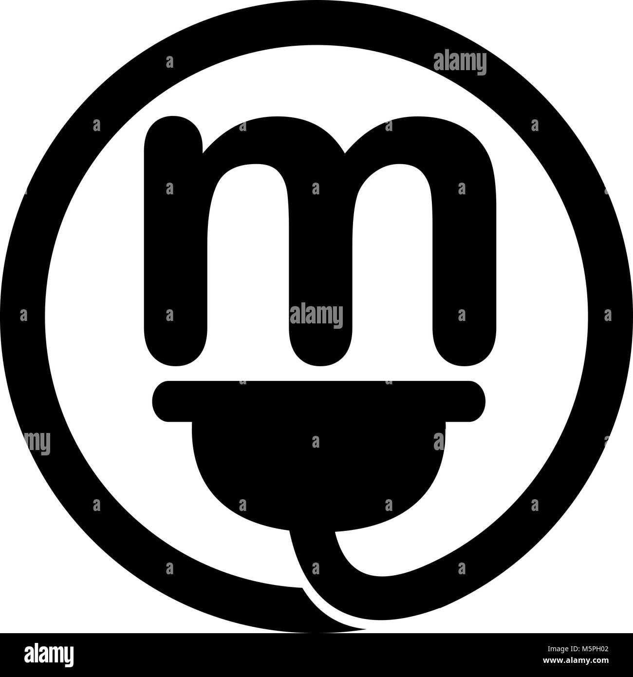 Letter M Plug Power Stock Vector Image & Art - Alamy
