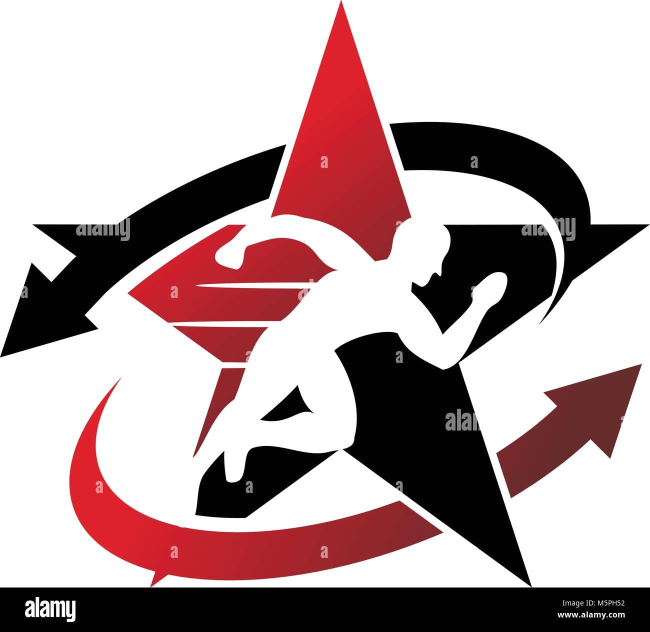 Run Sport Athlete Logo Template Stock Vector Image & Art - Alamy