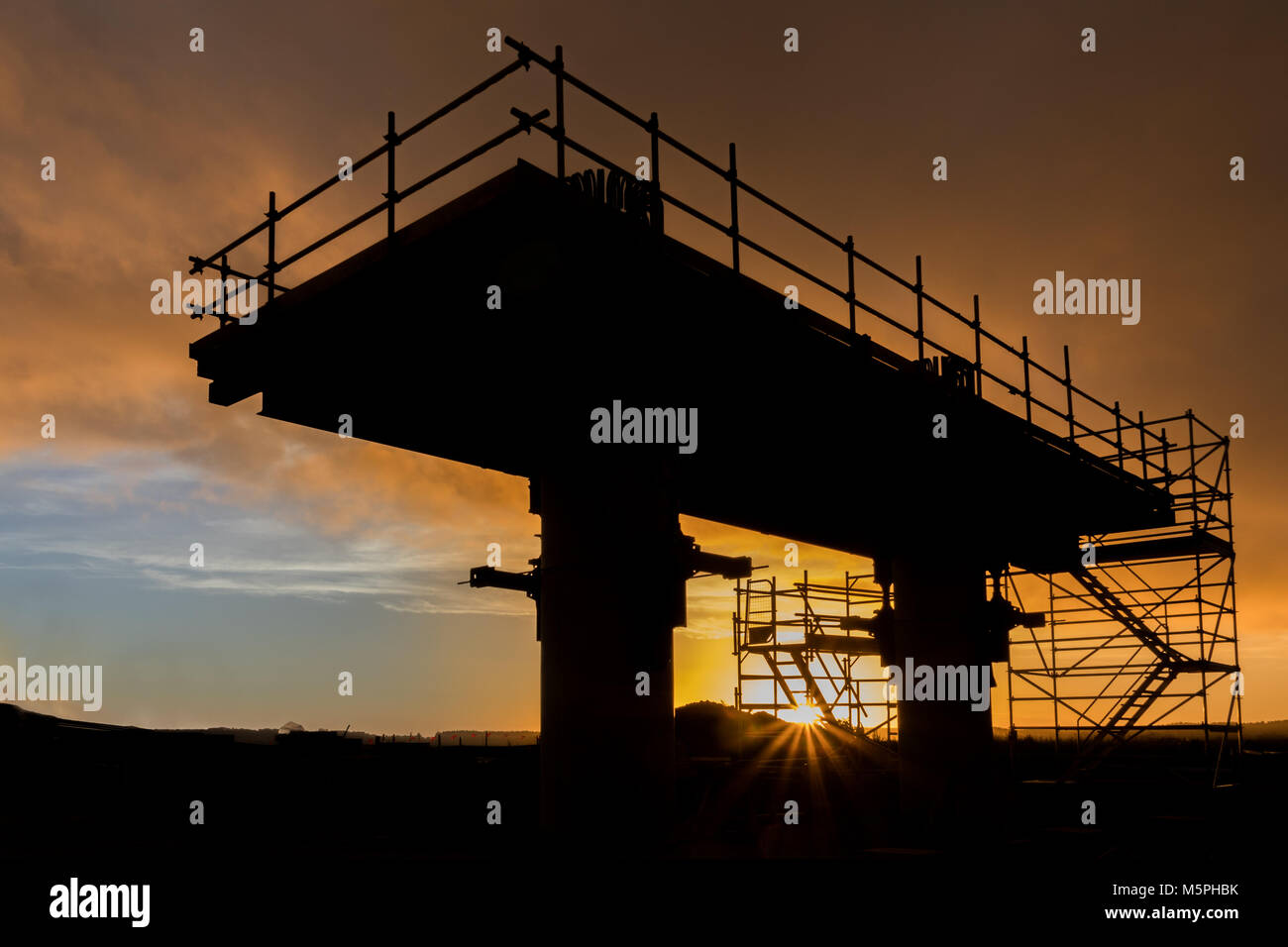 Bridge support scaffolding hi-res stock photography and images - Alamy