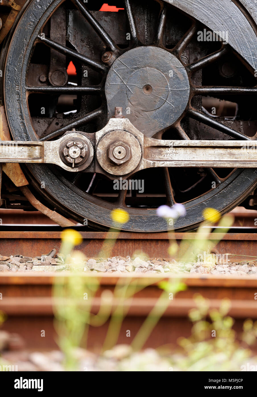Steam locomotive wheels motion hi-res stock photography and images - Alamy