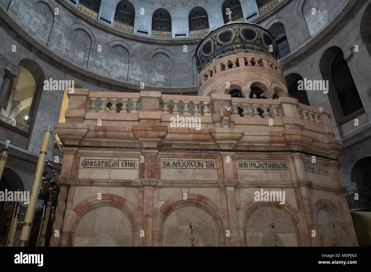 The Aedicule inside the Church of the Holy Sepulchre of Jerusalem after ...