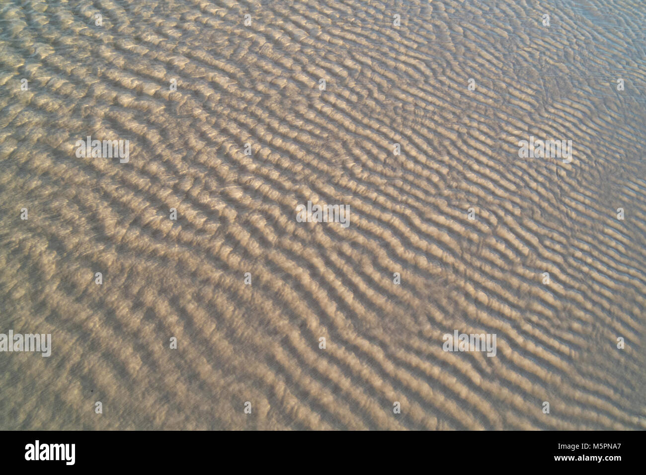 Water and sand ripples on the beach at Orange Beach, Alabama Stock ...