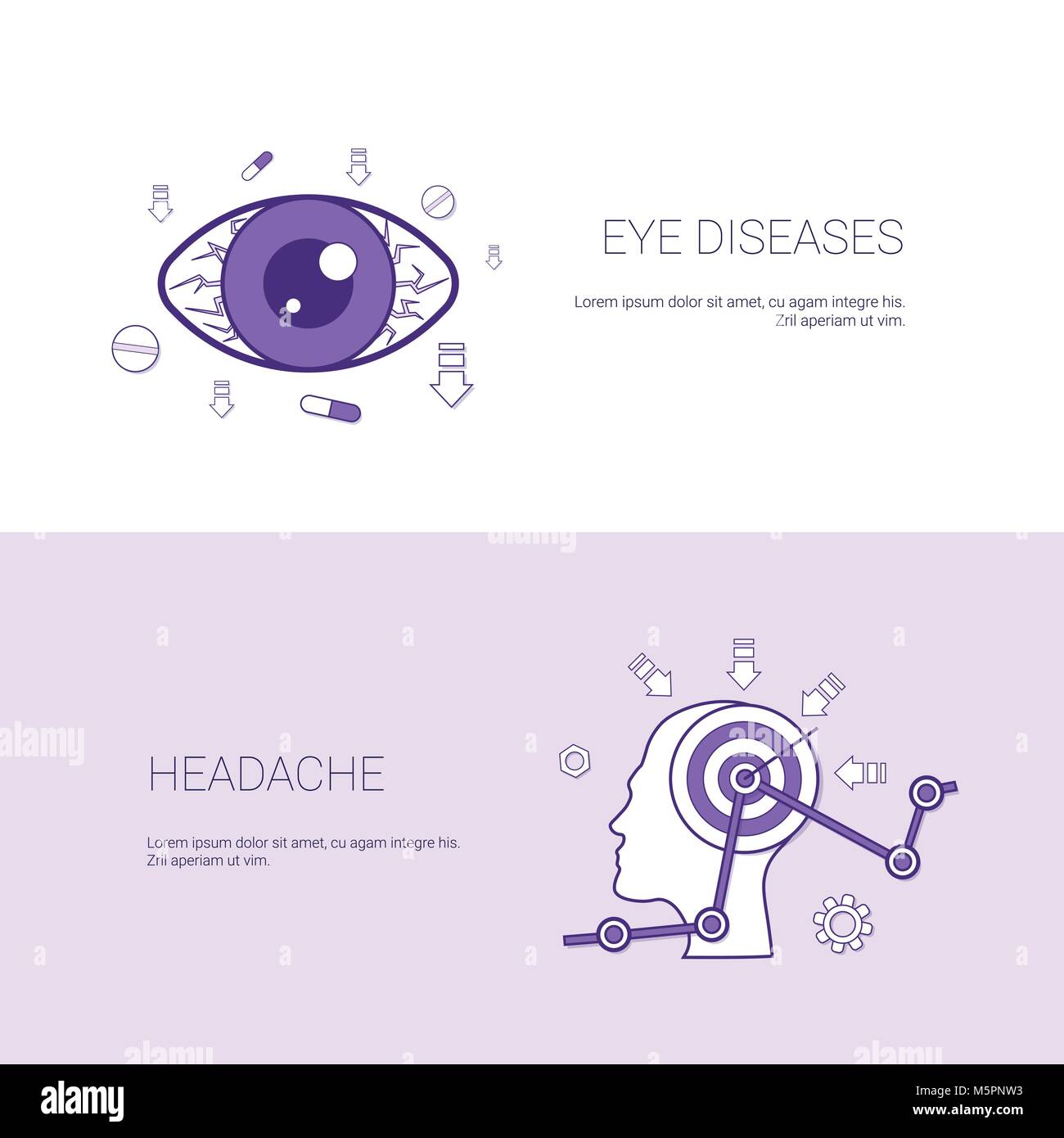 Ophthalmology diseases Stock Vector Images - Alamy