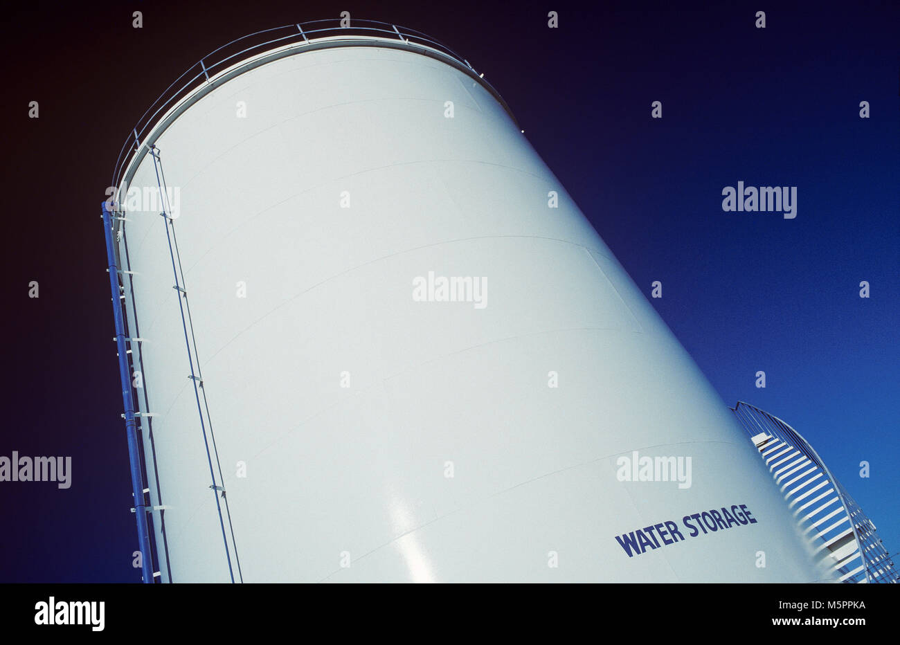 Large industrial-sized storage tanks for water and other liquids Stock ...