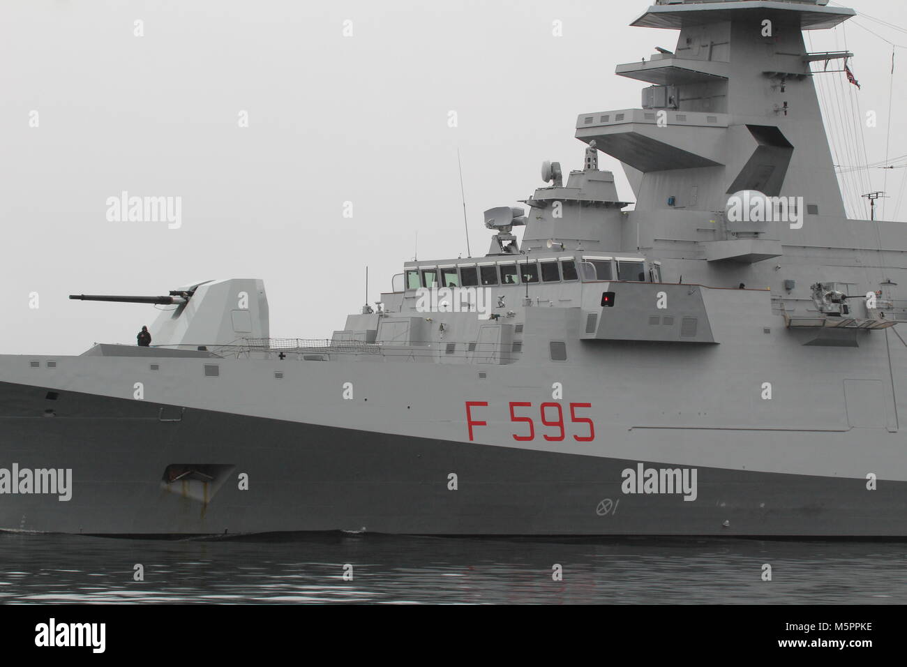 ITS Luigi Rizzo (F565), a Bergamini-class frigate operated by the ...