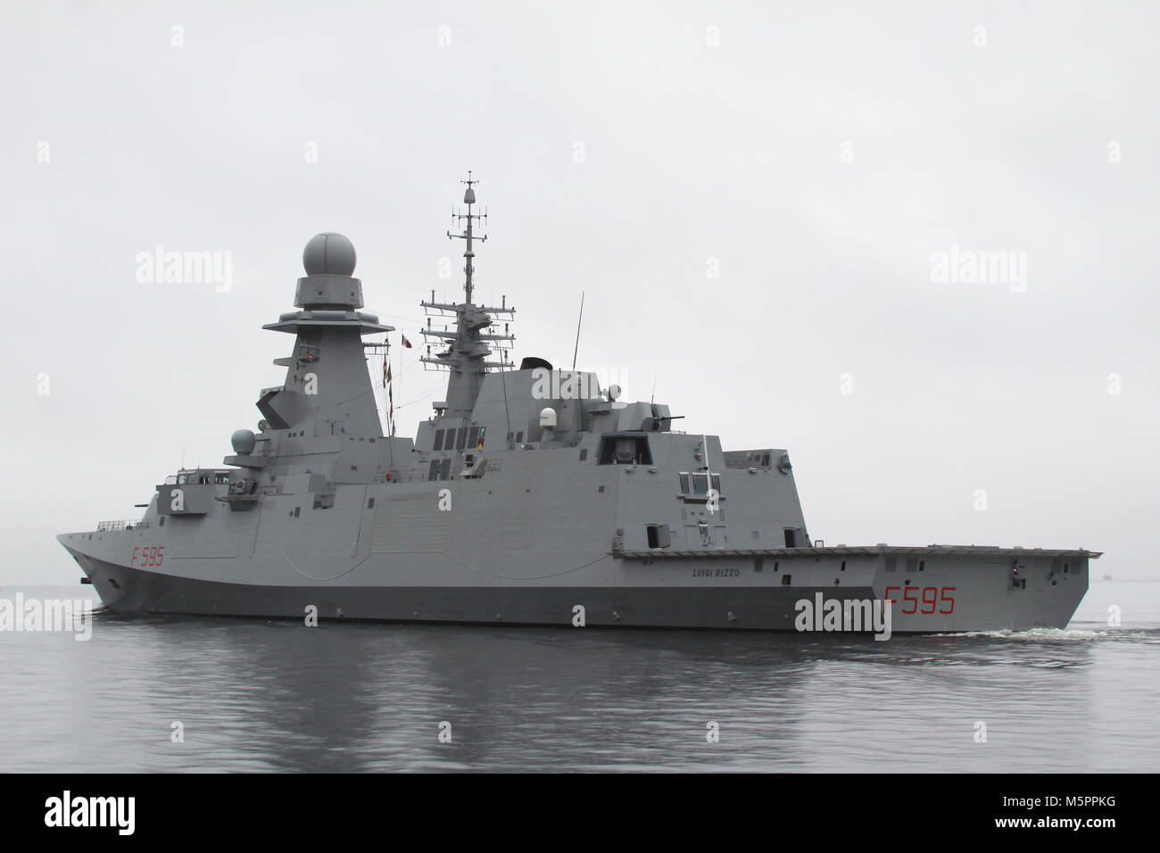 ITS Luigi Rizzo (F565), a Bergamini-class frigate operated by the ...