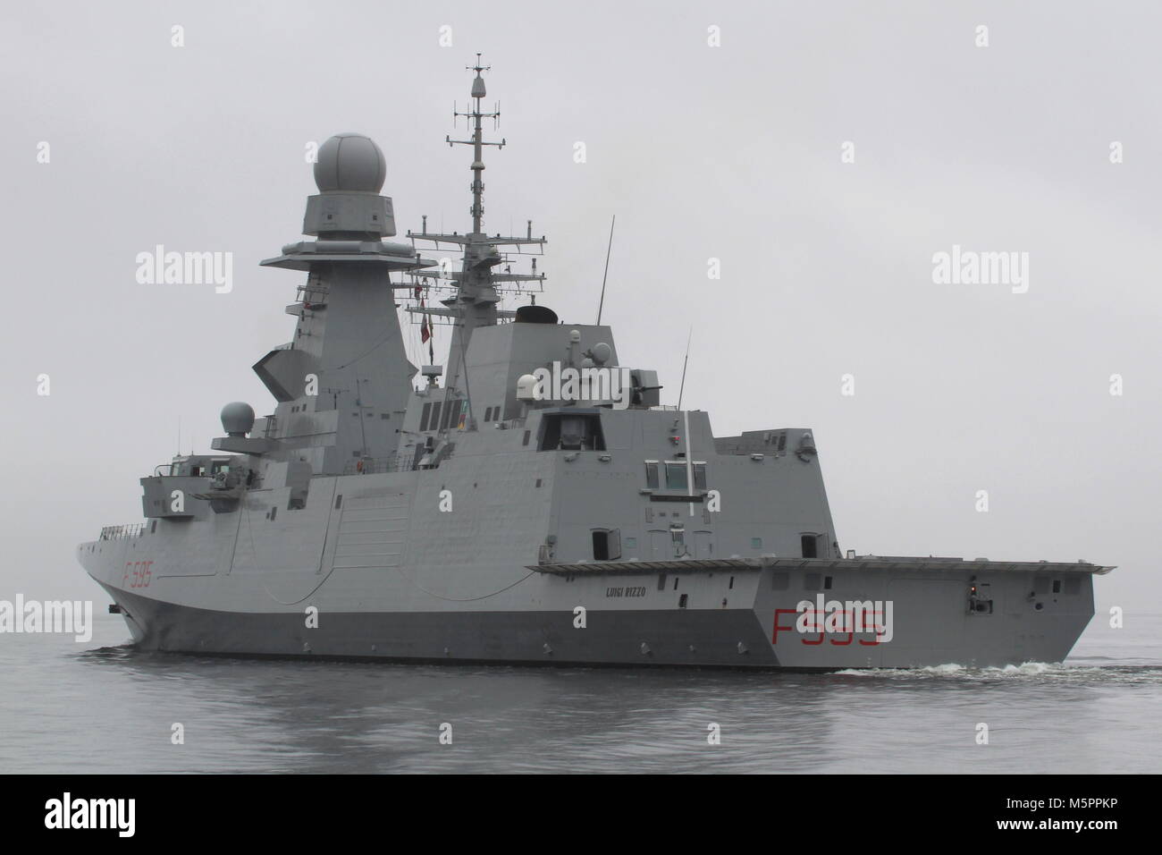 ITS Luigi Rizzo (F565), a Bergamini-class frigate operated by the ...