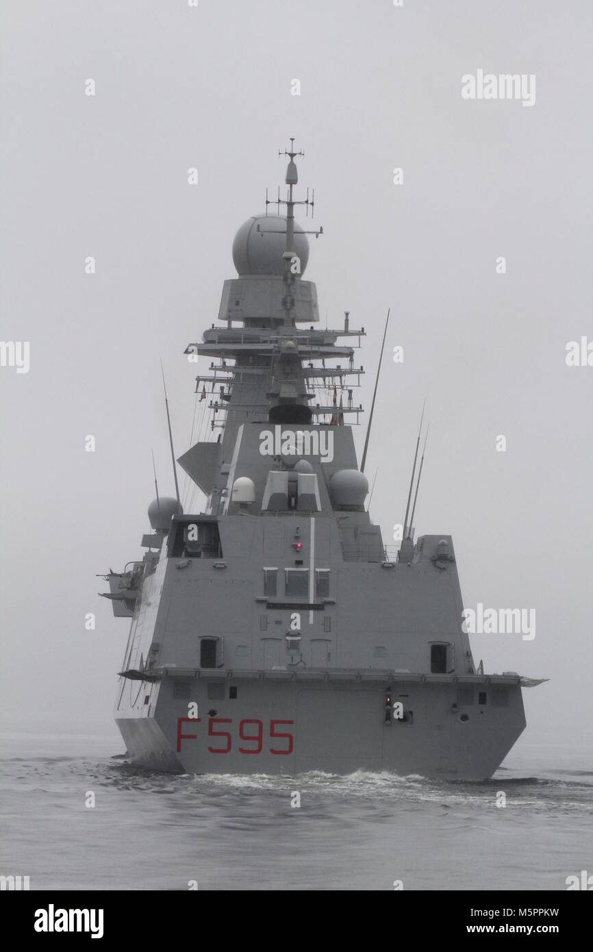 ITS Luigi Rizzo (F565), a Bergamini-class frigate operated by the ...