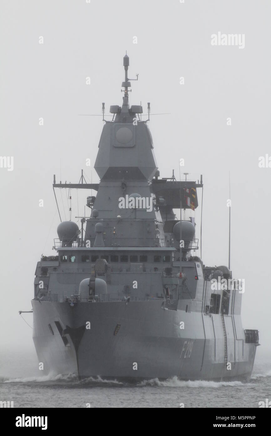 FGS Sachsen (F219), a Sachsen-class (F124-class) frigate operated by ...