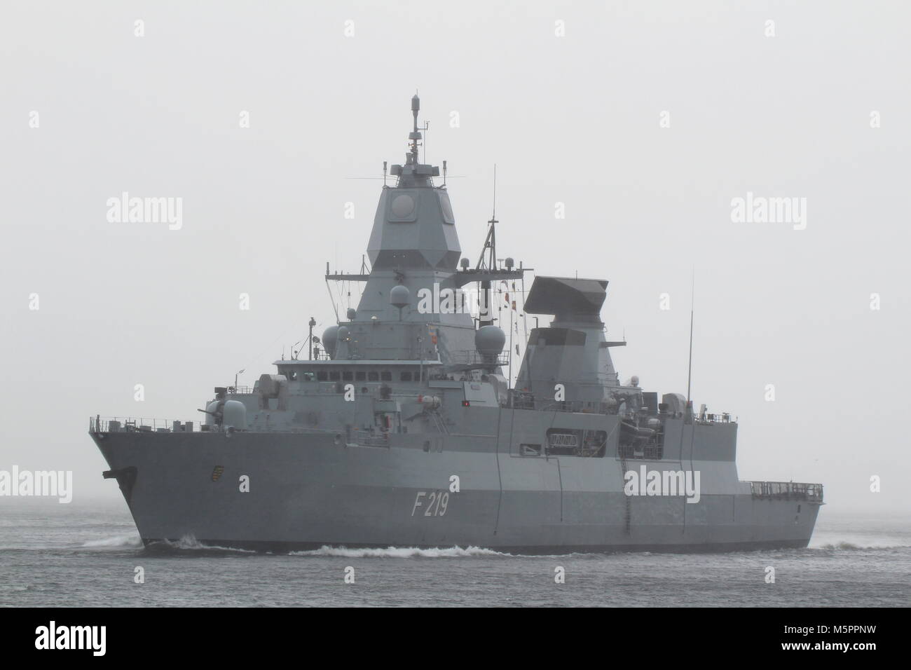 FGS Sachsen (F219), a Sachsen-class (F124-class) frigate operated by ...