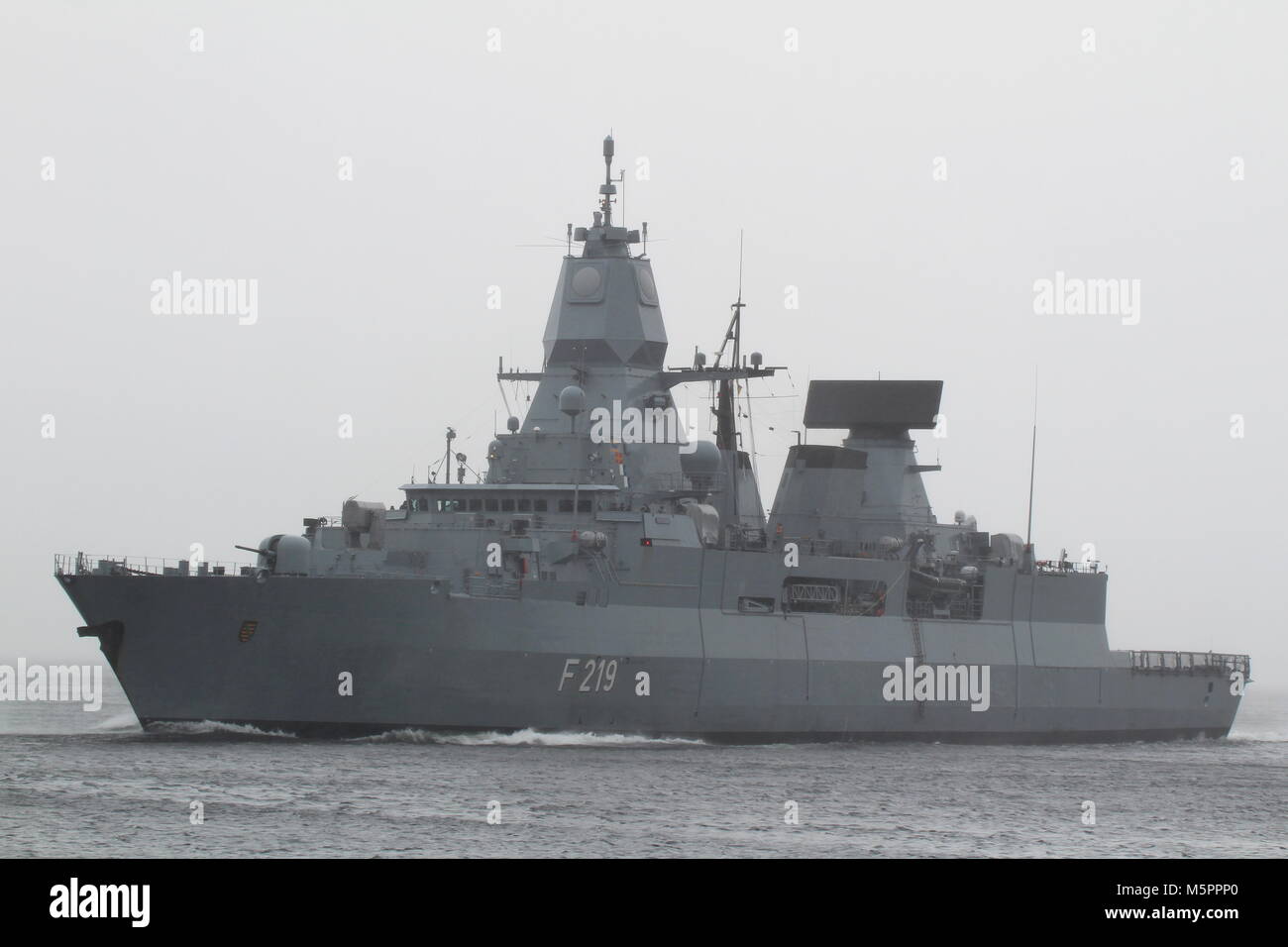 FGS Sachsen (F219), a Sachsen-class (F124-class) frigate operated by ...