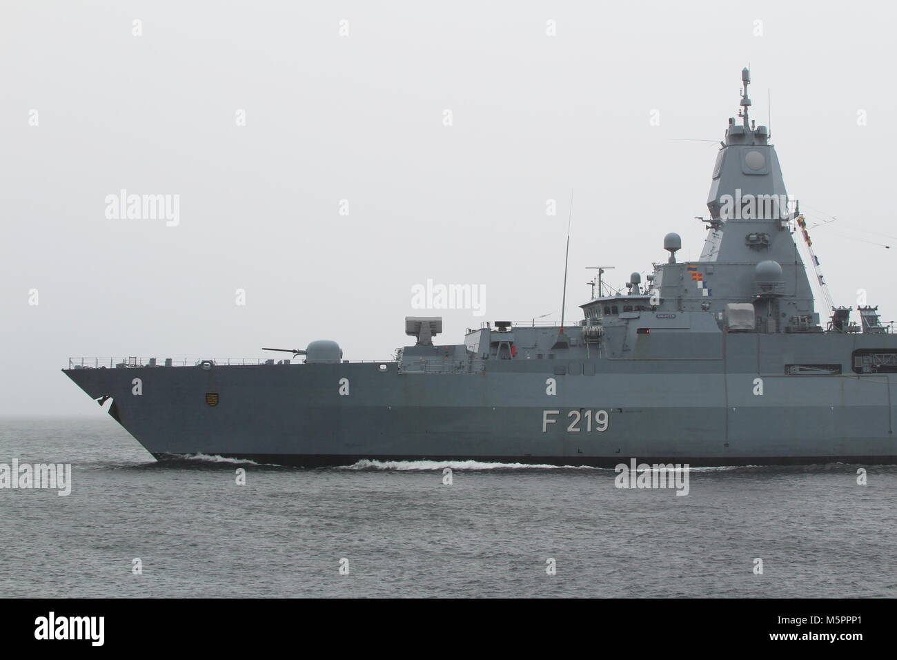 FGS Sachsen (F219), a Sachsen-class (F124-class) frigate operated by ...