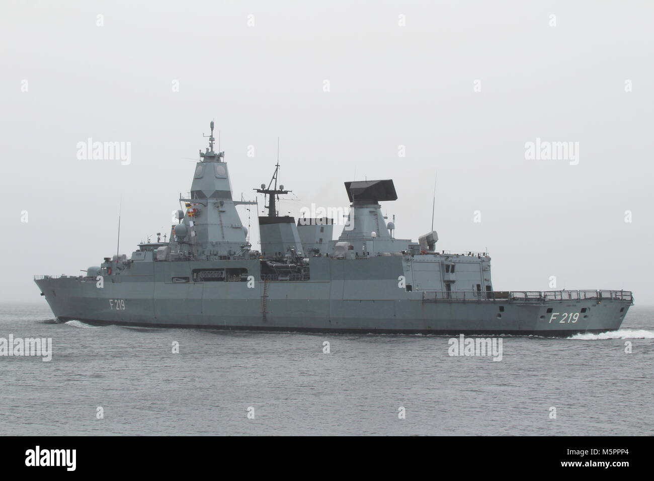 FGS Sachsen (F219), a Sachsen-class (F124-class) frigate operated by ...