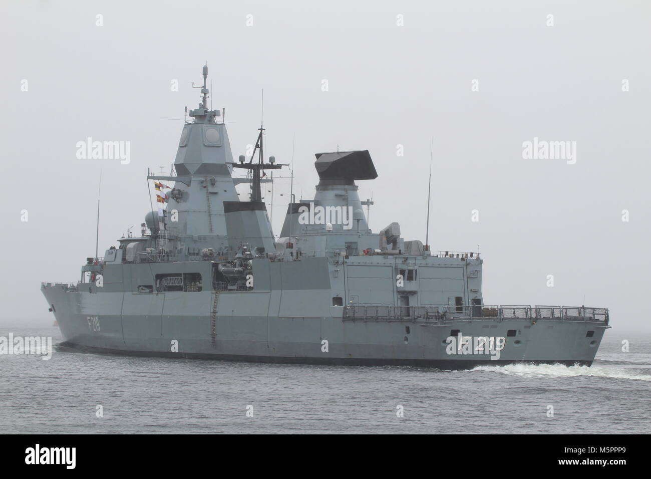 FGS Sachsen (F219), a Sachsen-class (F124-class) frigate operated by ...