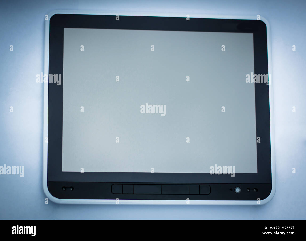 black tablet pc isolated on white with clipping path Stock Photo - Alamy