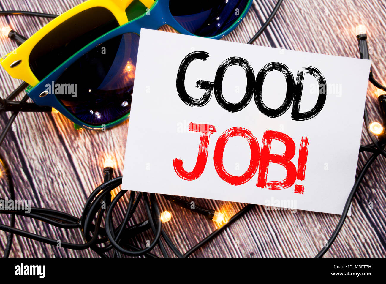 Writing text showing Good Job. Business concept for Success ...