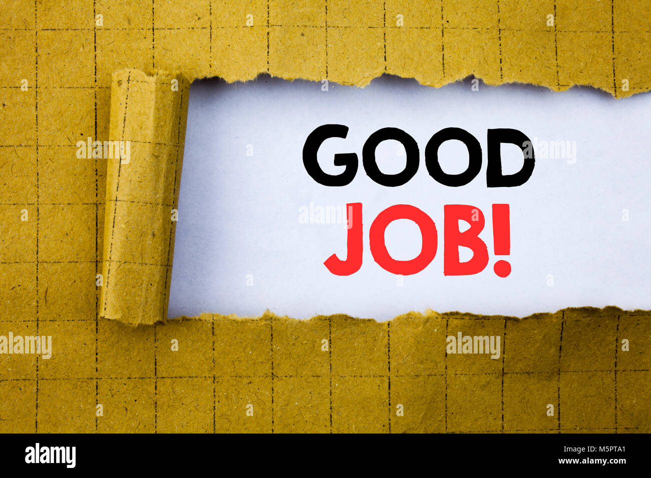 Good Job. Business concept for Success Appreciation written on white ...