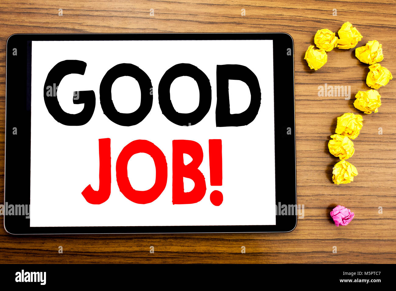 Writing text showing Good Job. Business concept for Success ...