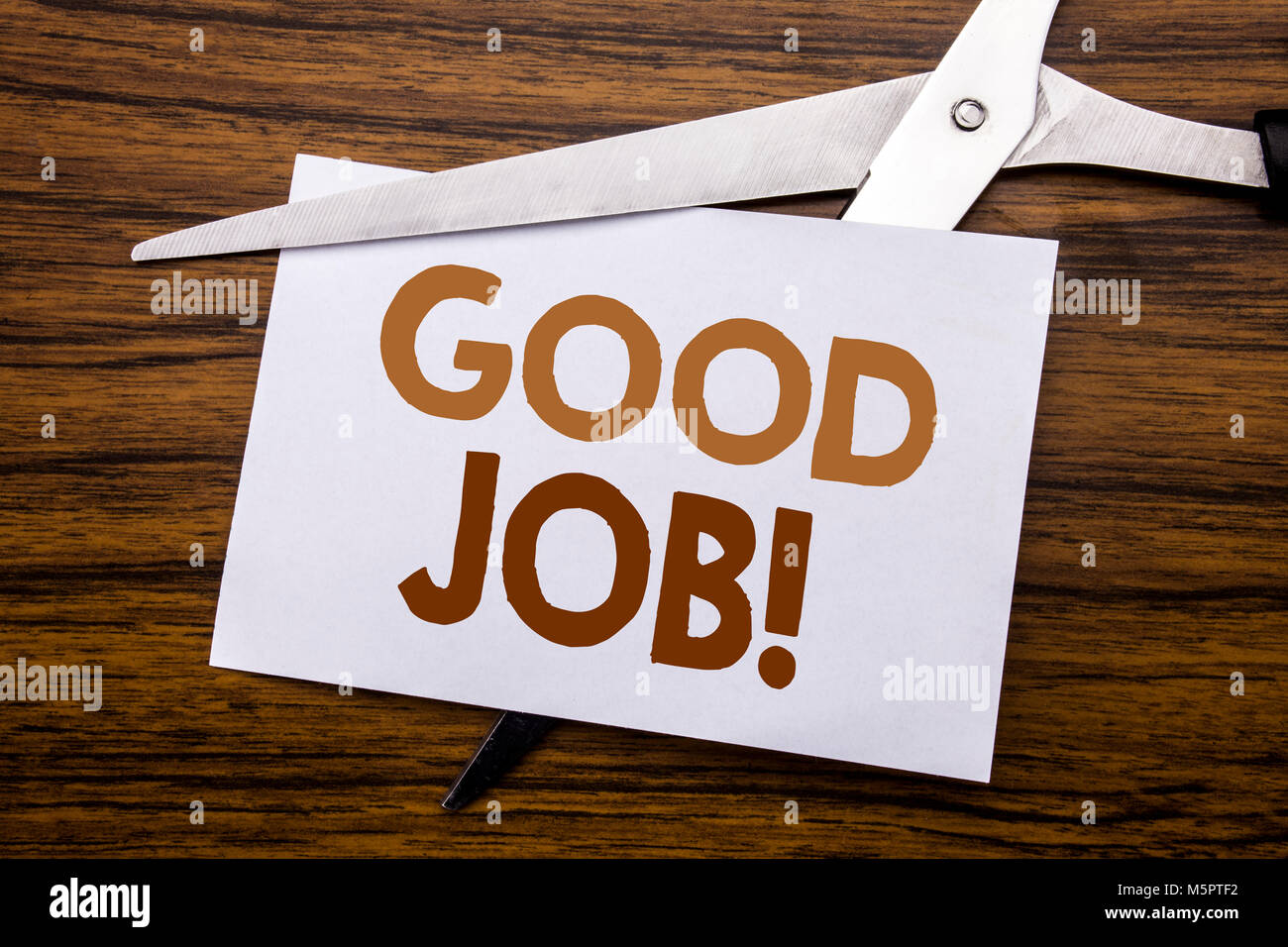 Hand writing text caption inspiration showing Good Job. Business ...