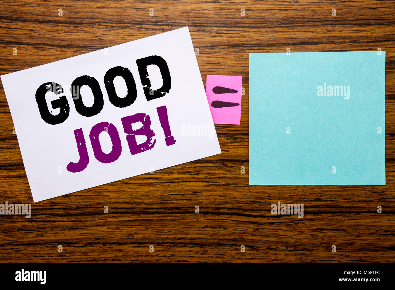 Handwriting Announcement text showing Good Job. Business concept for ...