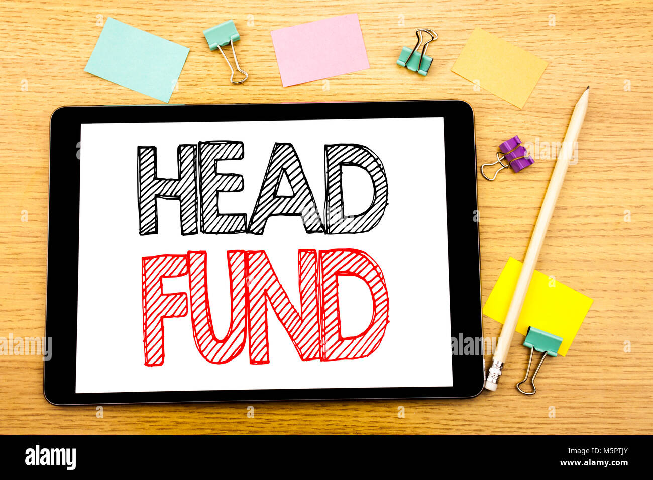 Writing text showing Head Fund. Business concept for Investment Funding ...