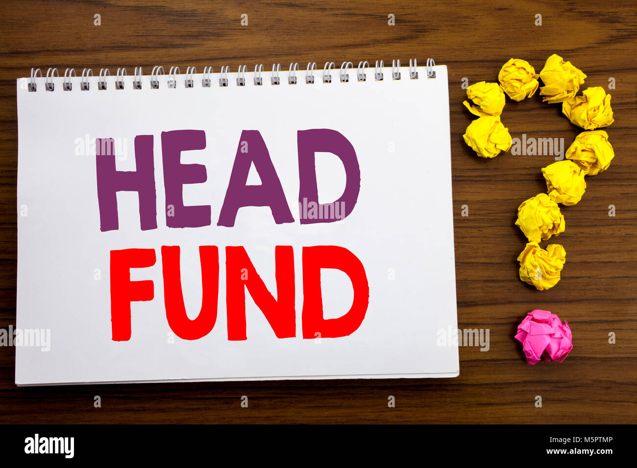 Conceptual hand writing caption inspiration showing Head Fund. Business ...