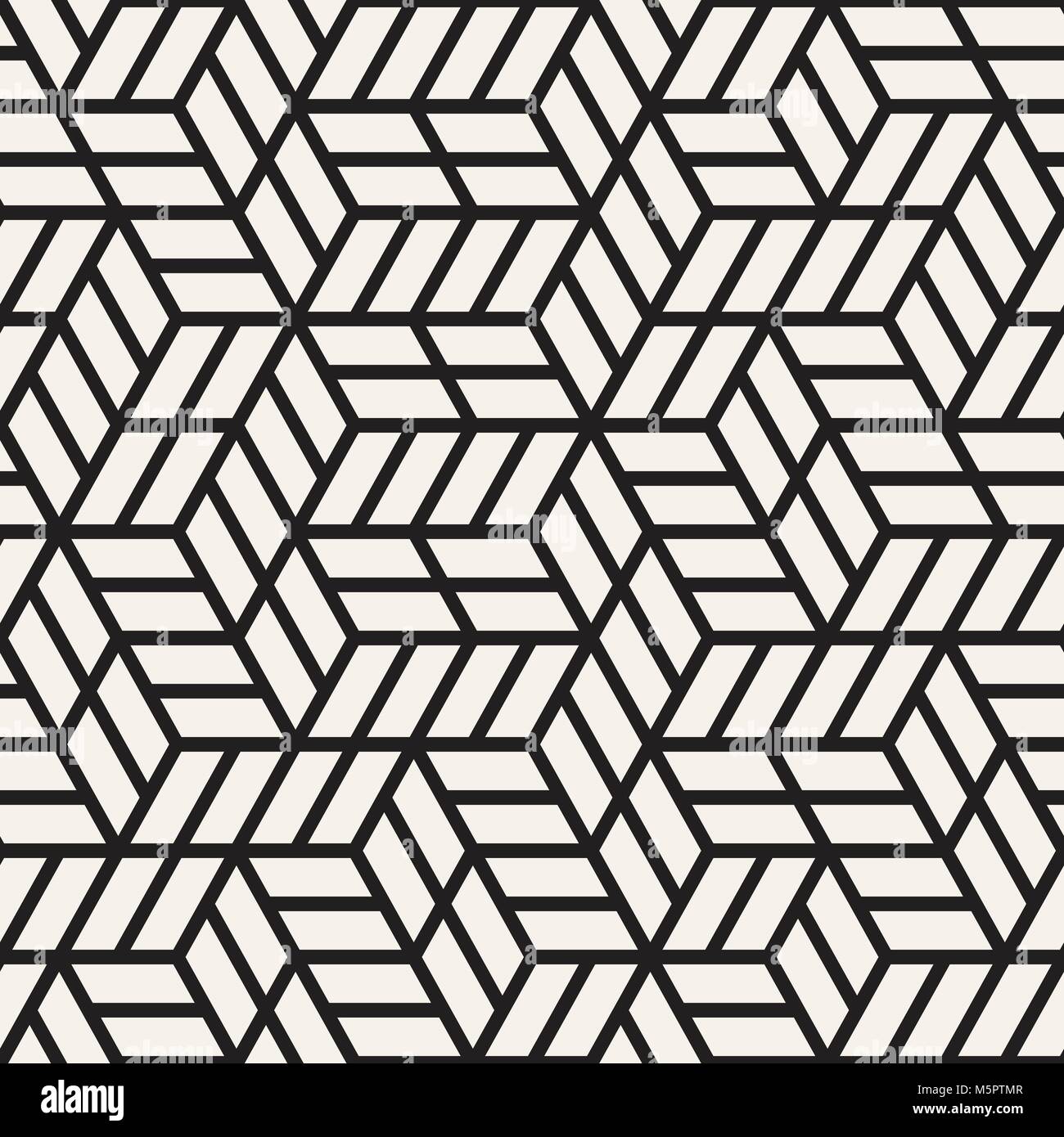 Vector seamless stripes pattern. Modern stylish texture with monochrome ...