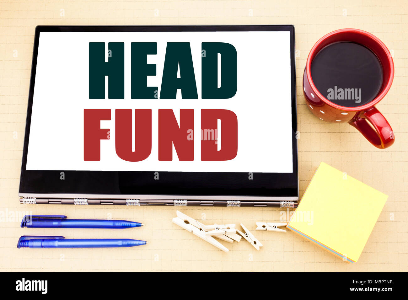 Hand writing text caption inspiration showing Head Fund. Business ...