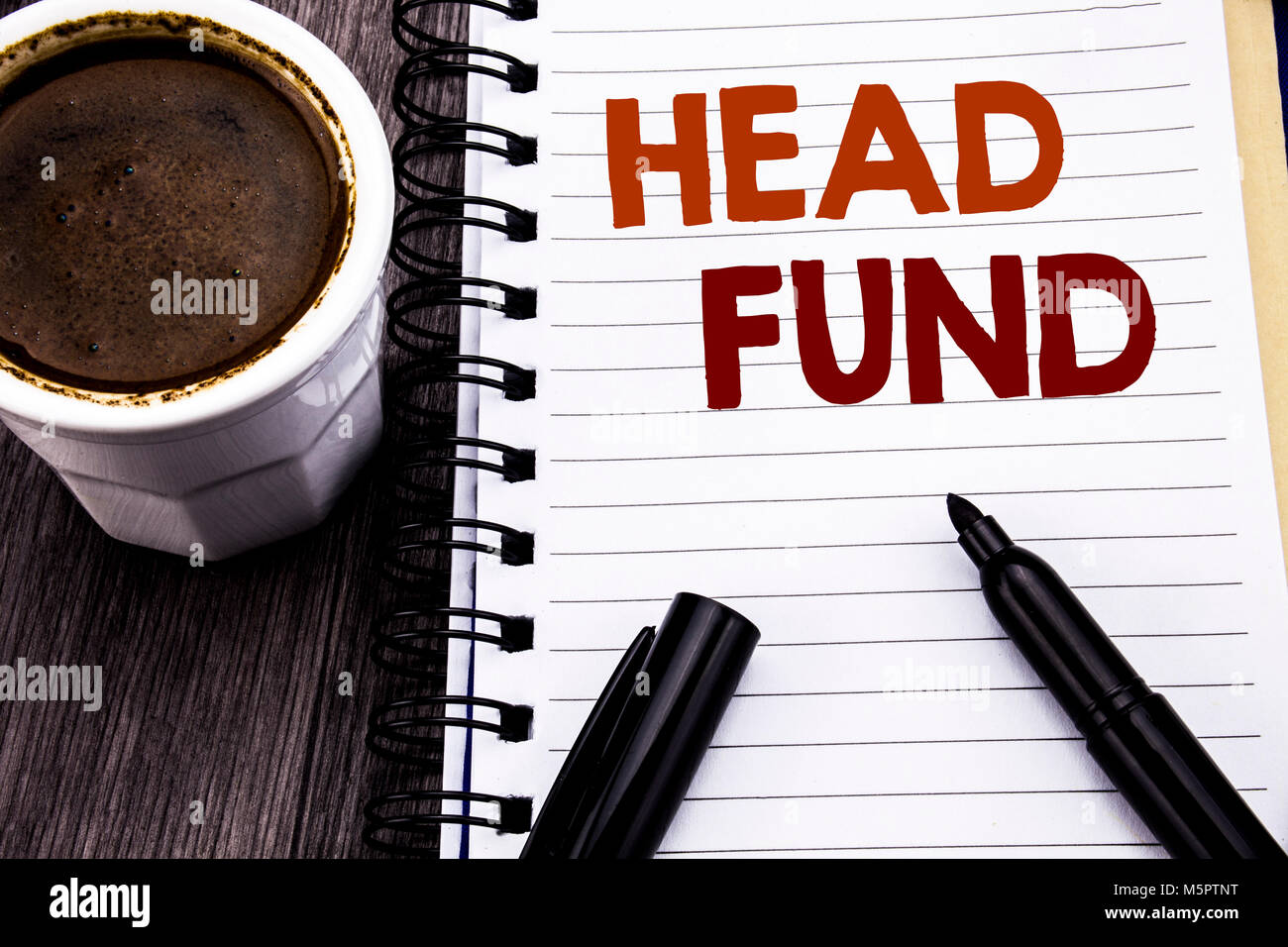 Writing text showing Head Fund. Business concept for Investment Funding ...