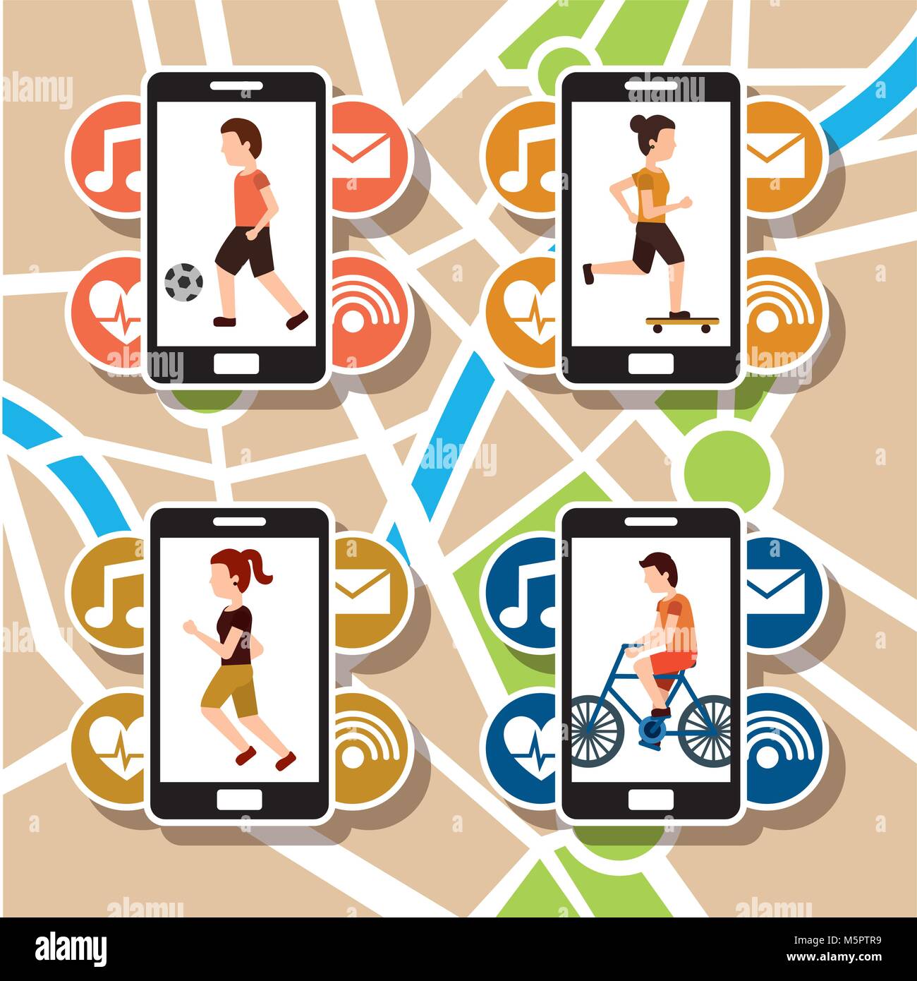 Gym map Stock Vector Images - Alamy