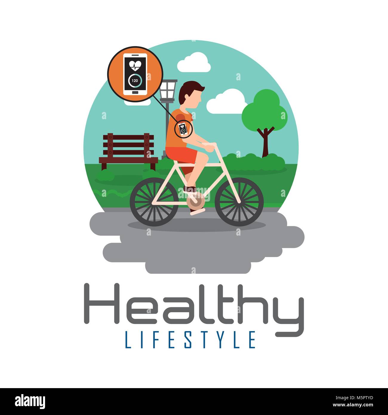 Man mtb Stock Vector Images - Alamy