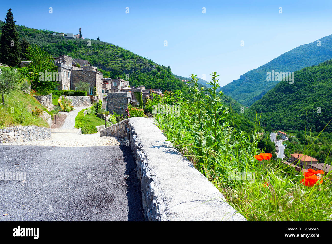 Colletta di Castelbianco, Liguria, Italy - May 20, 2009: View of ...