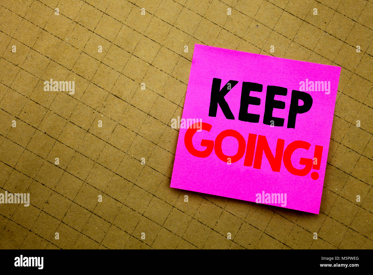 Handwritten text caption showing Keep Going. Business concept writing ...