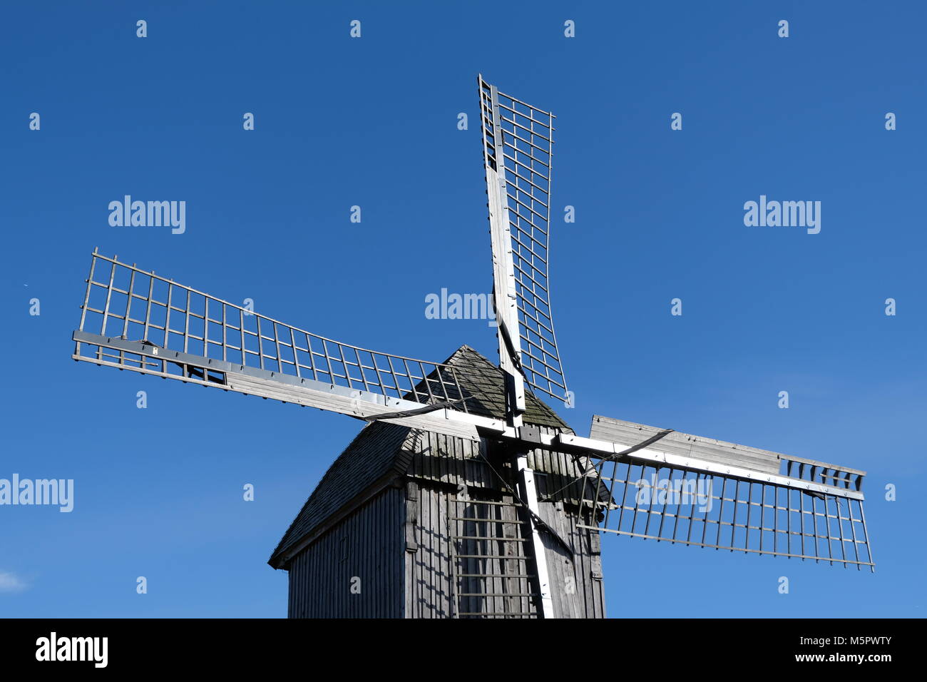 Windmill in germany Stock Photo - Alamy