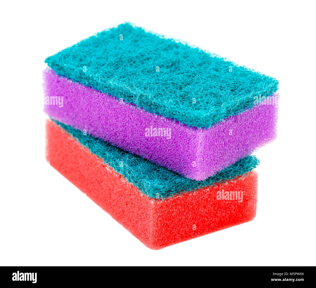 Dish washing sponge, isolated on white background Stock Photo - Alamy