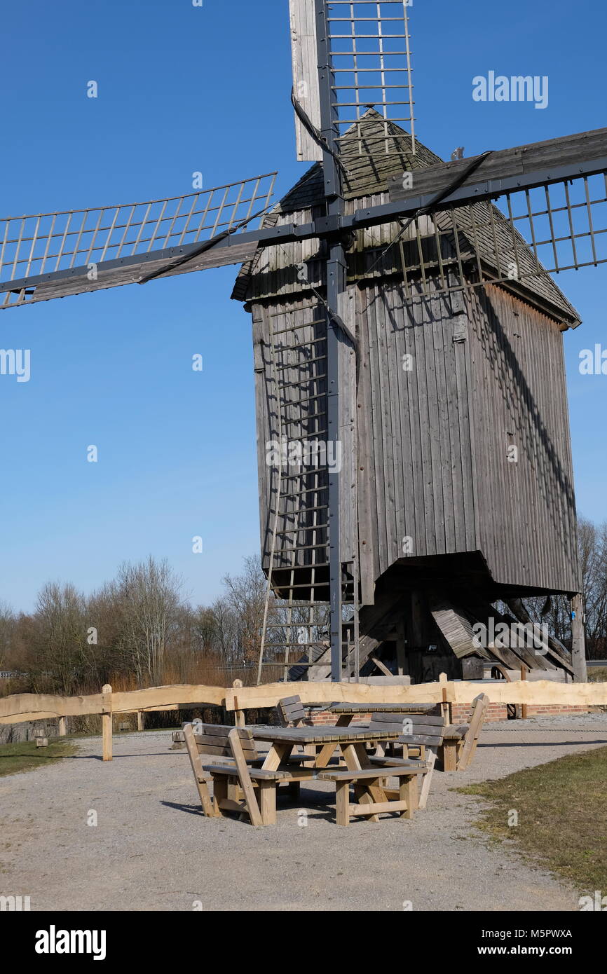 Windmill in germany Stock Photo - Alamy