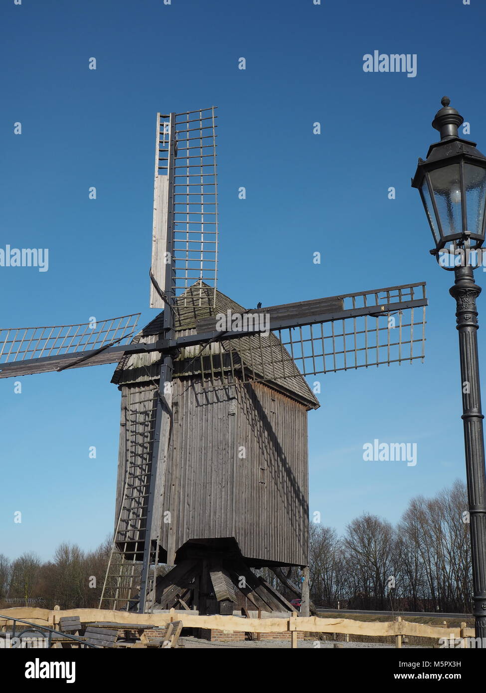 Windmill in germany Stock Photo - Alamy