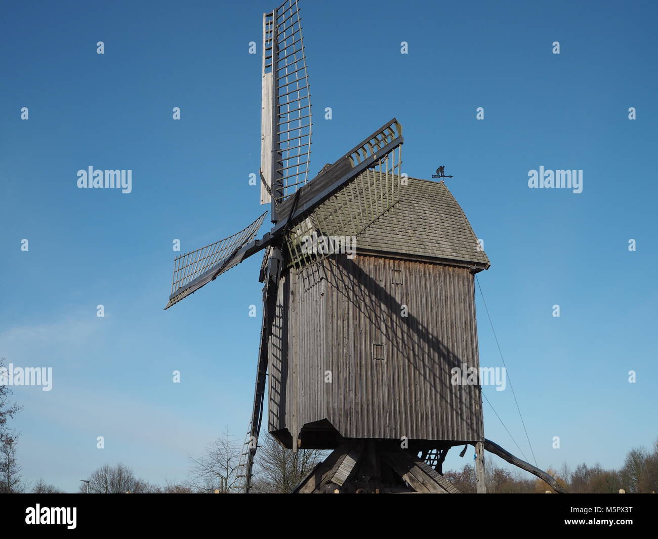 Windmill in germany Stock Photo - Alamy