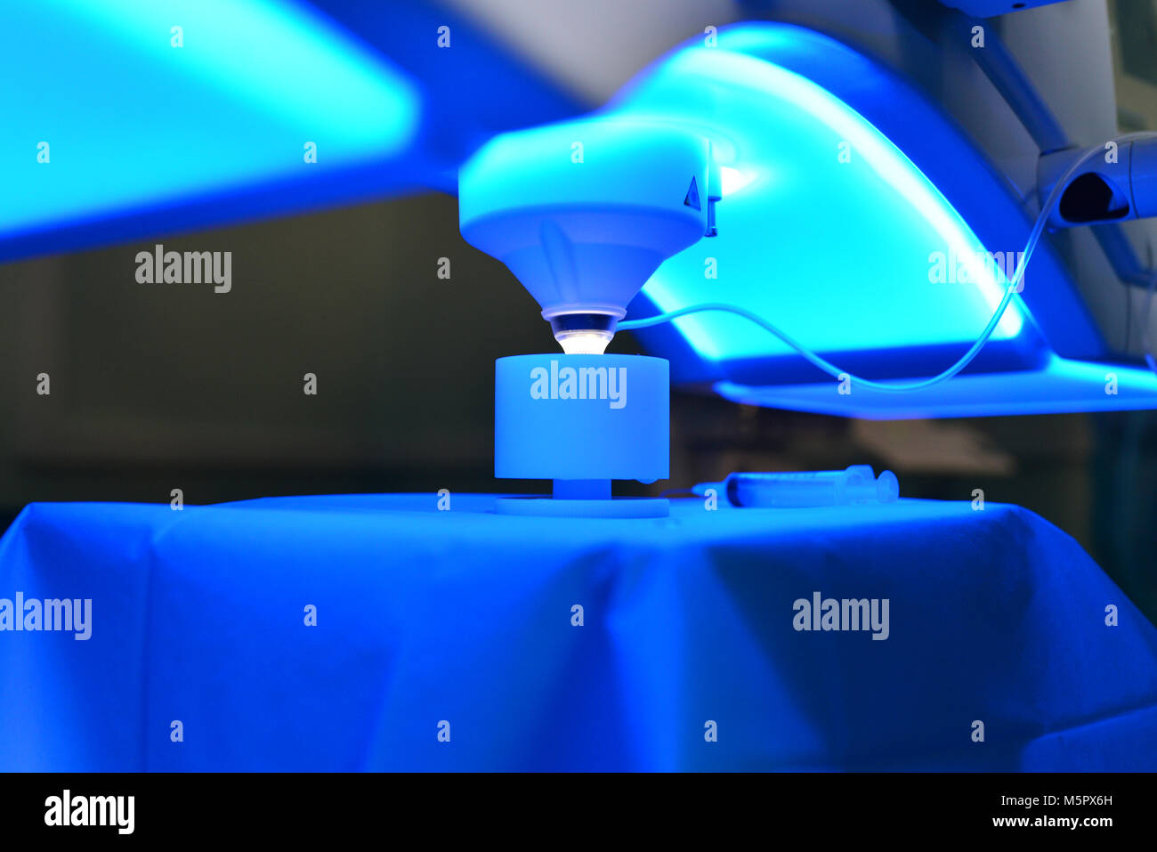 eye cornea surgery laser medical device detail Stock Photo - Alamy