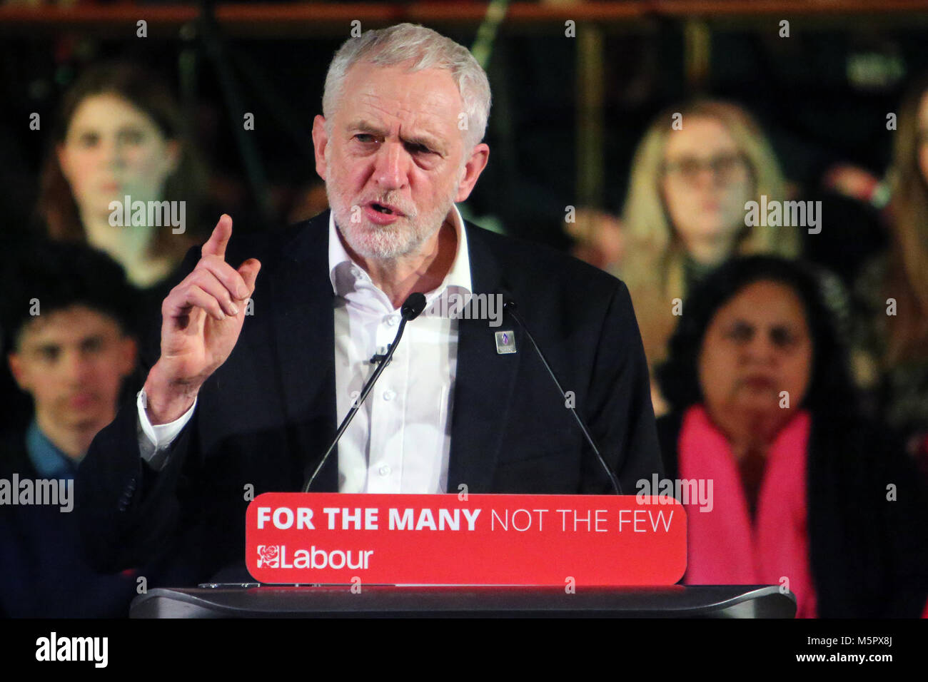 Labour leader Jeremy Corbyn joined by Jonathan Ashworth MP, Shadow ...