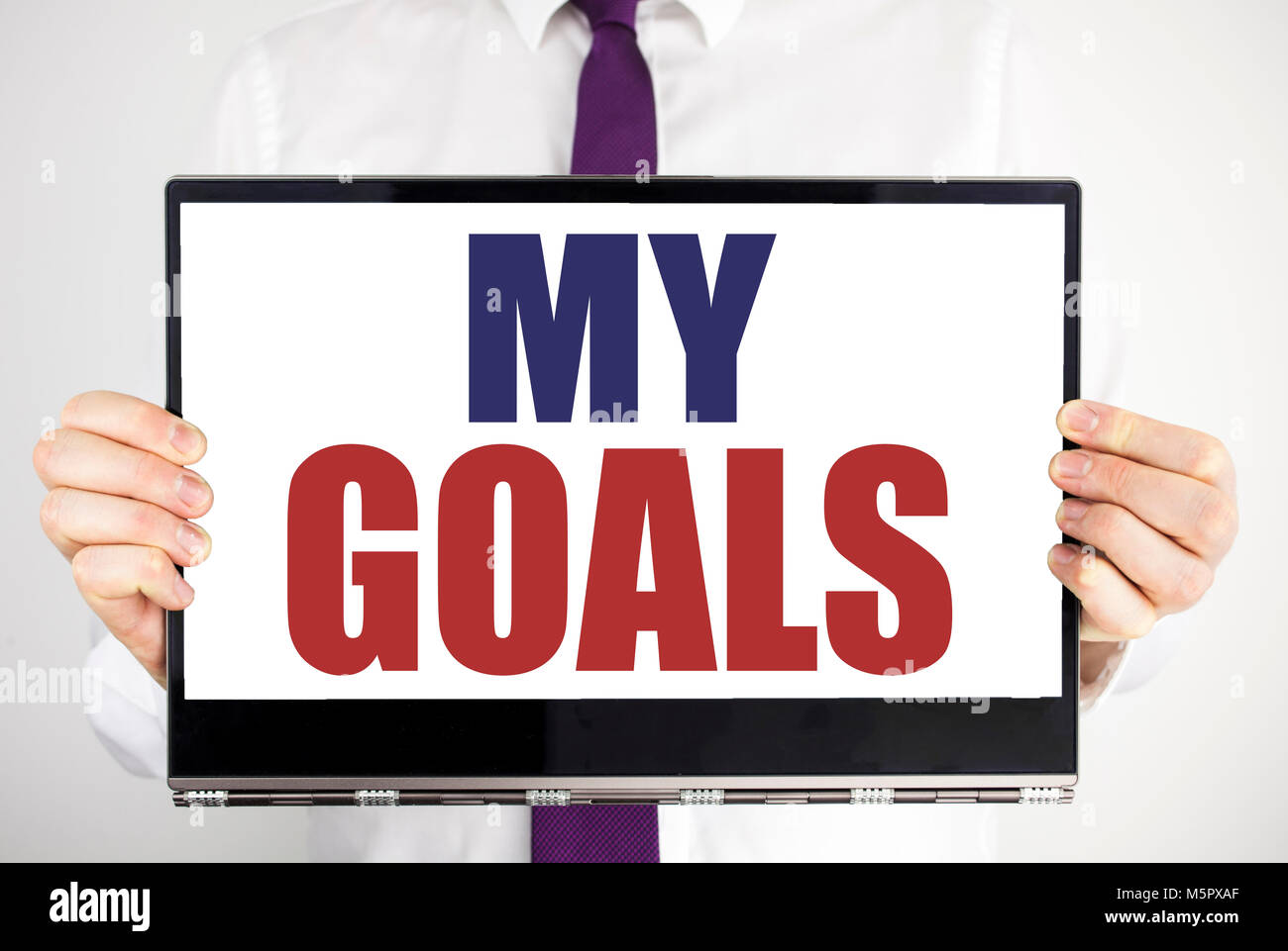 Word, writing My Goals. Business concept for List Plan for Motivation ...