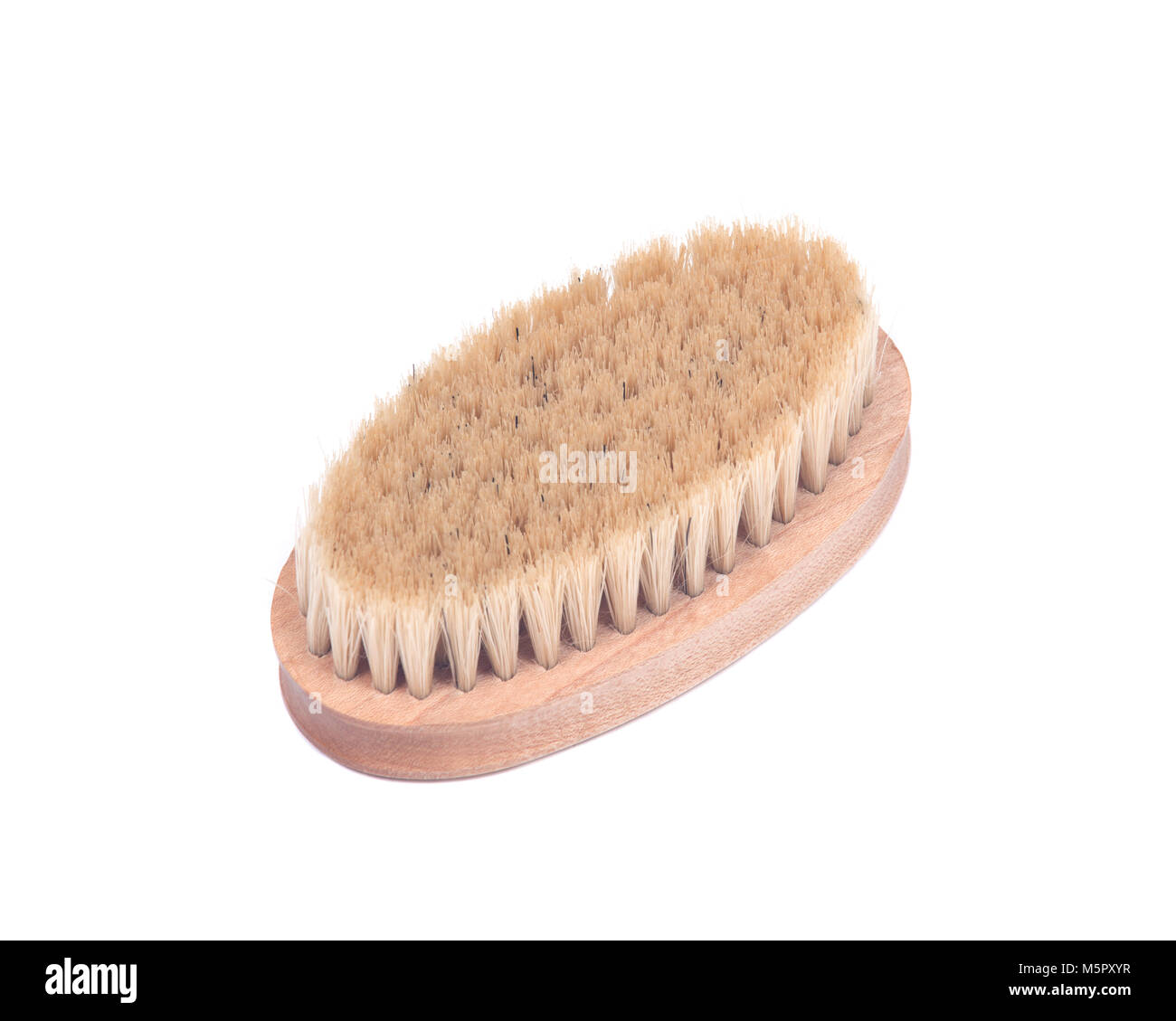 Natural bristle face brush isolated on white background Stock Photo - Alamy