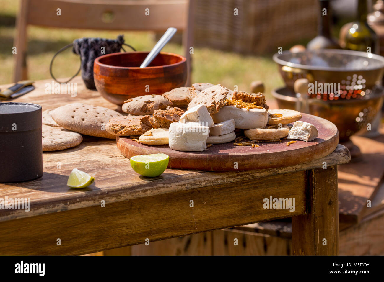 Hardtack biscuits rations hi-res stock photography and images - Alamy