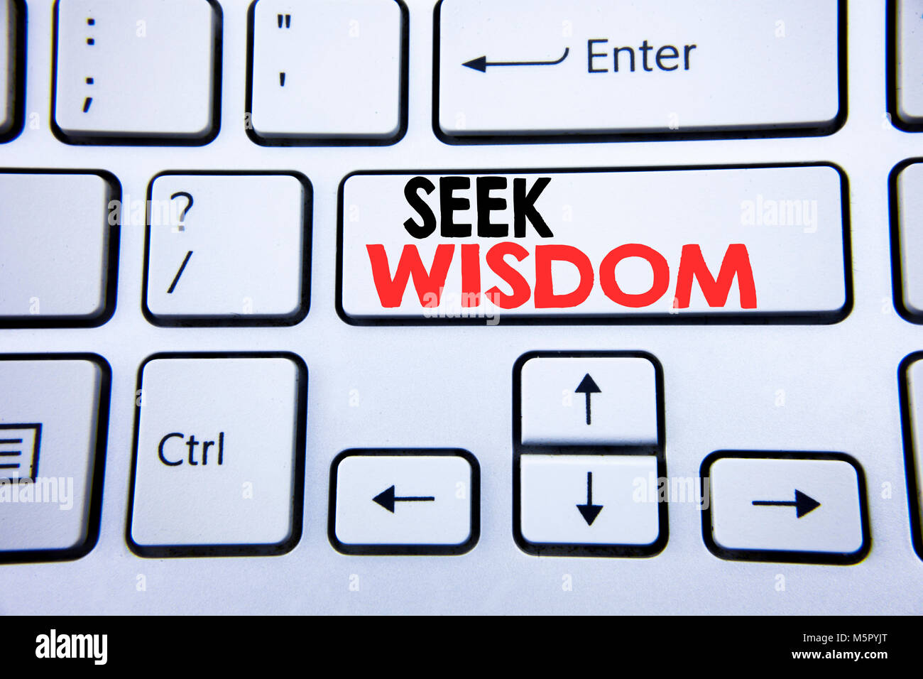 Word, writing Seek Wisdom. Business concept for Inspiration Knowledge ...