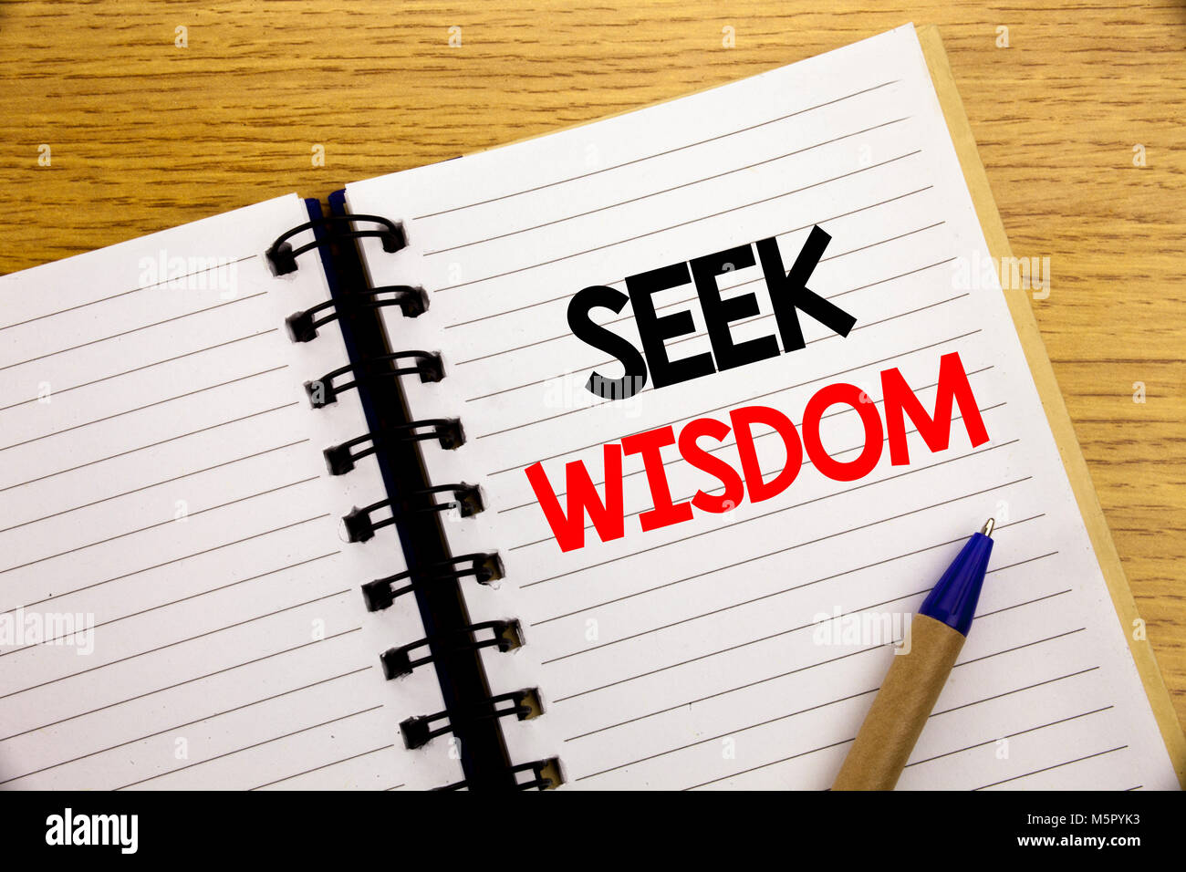 Word, writing Seek Wisdom. Business concept for Inspiration Knowledge ...