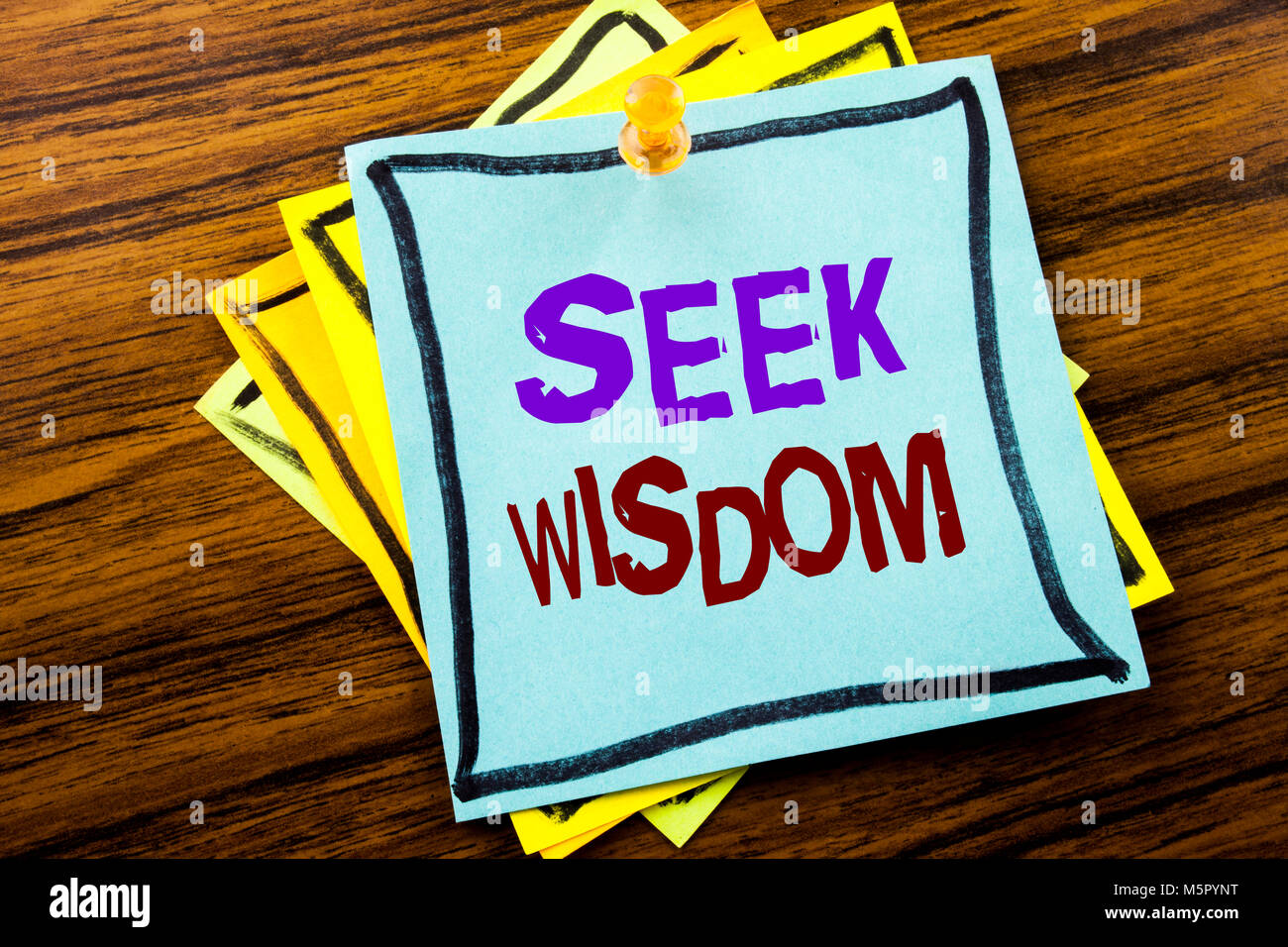 Writing text showing Seek Wisdom. Business concept for Inspiration ...